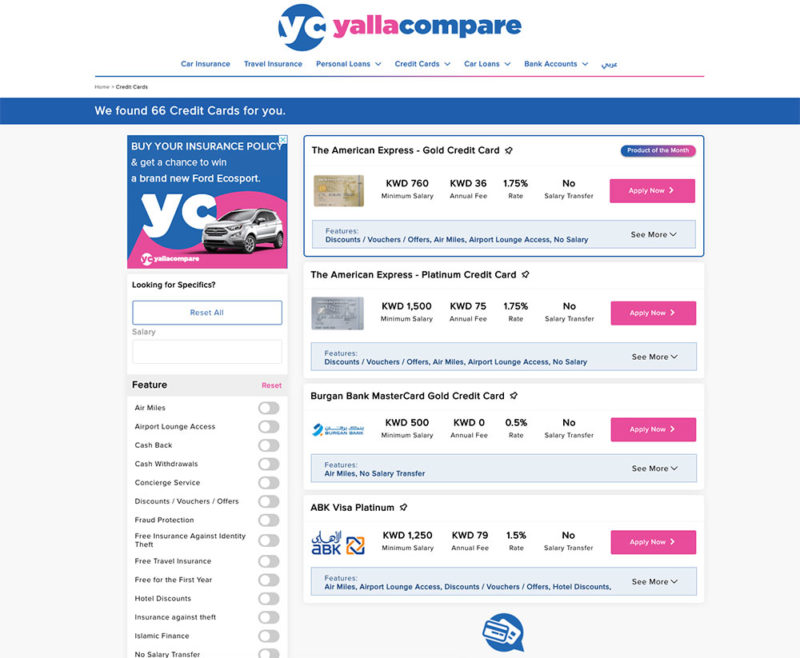 Compare All the Local Credit Cards – 2:48AM – Entertaining Kuwait since ...