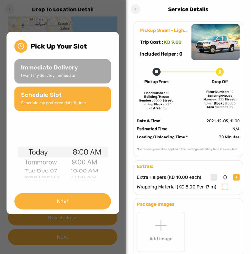 Droob – On demand Transportation, Moving and Delivery App – 2:48AM ...