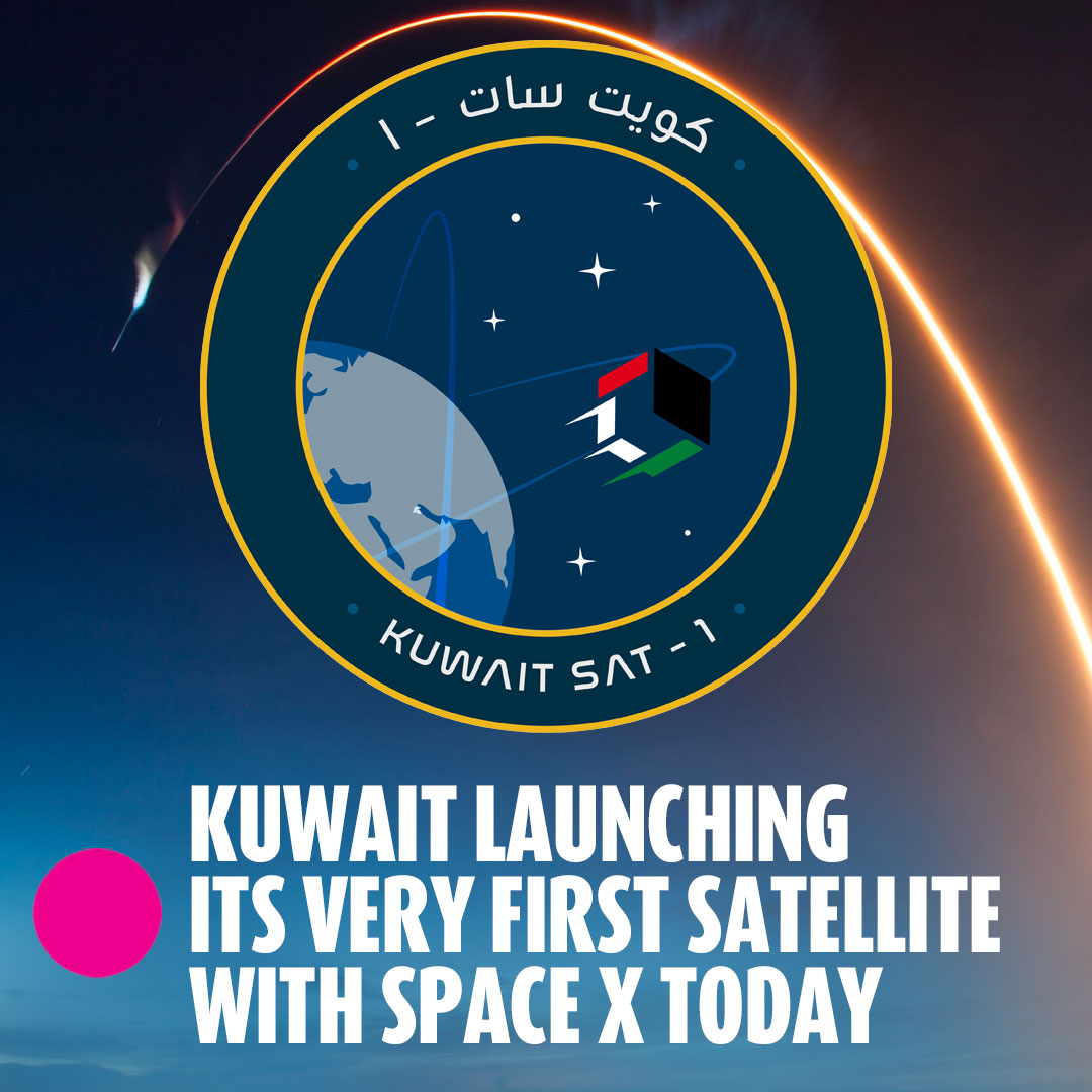 Kuwait Launching its Very First Satellite with Space X Today – 2:48AM